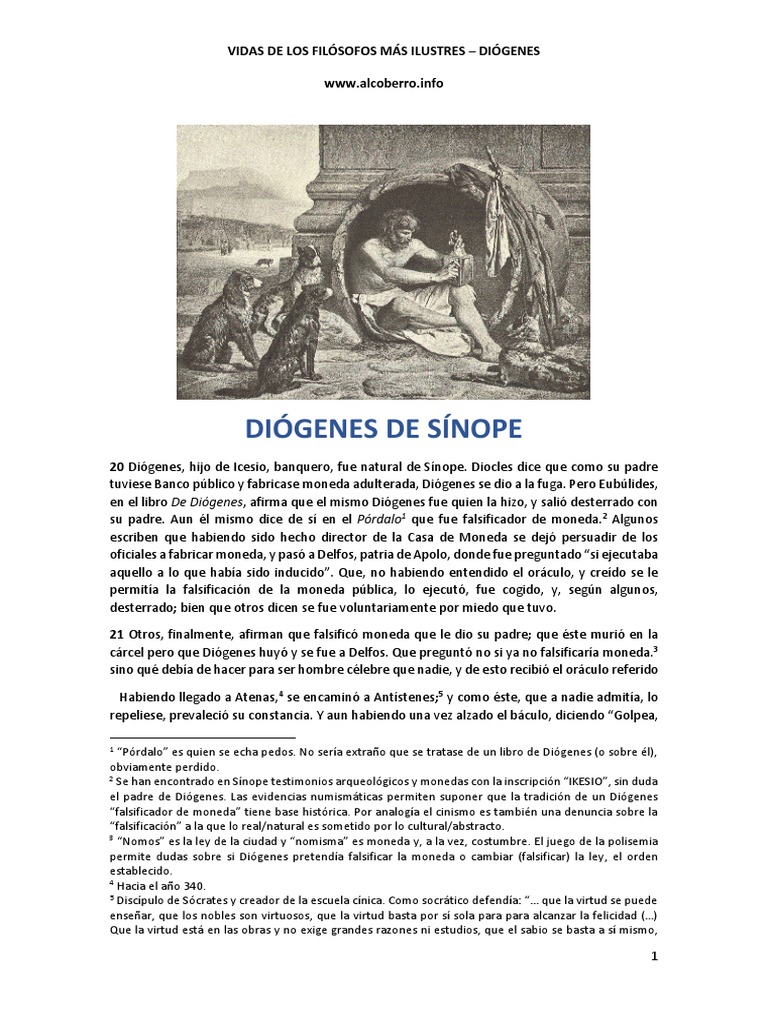 Diogenes Vida | PDF | Platón