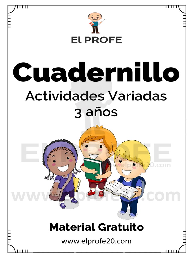 Cuadernillo Actividades Variadas 3 Años Elprofe20 | PDF