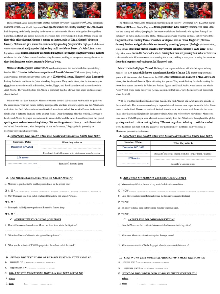 Unit 4 Entertainment Reading Bouhou | PDF | Arab World | Morocco