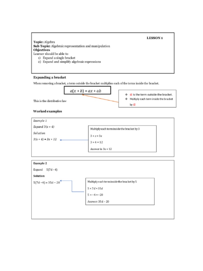 Igcse Maths Algebra Pdf