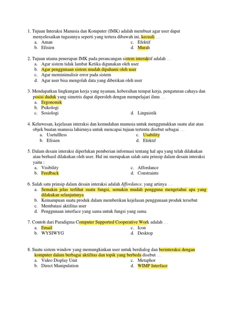 Referensi Uts Imk Pdf Komputer