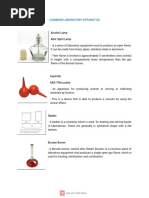 Common Laboratory Apparatus | PDF | Chemistry | Physical Sciences