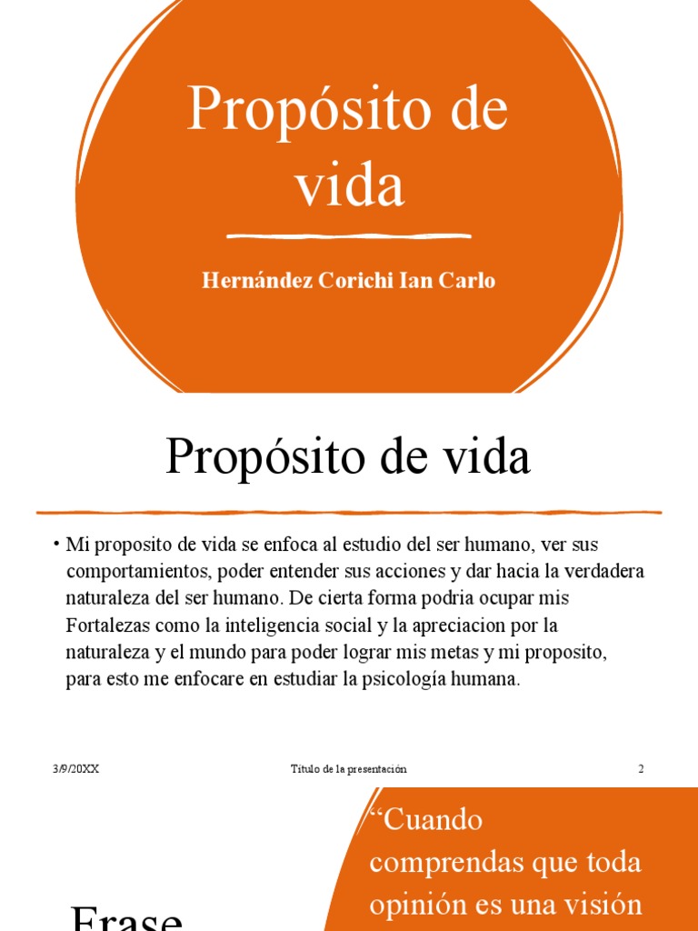 Propósito de Vida | PDF | Filosofía