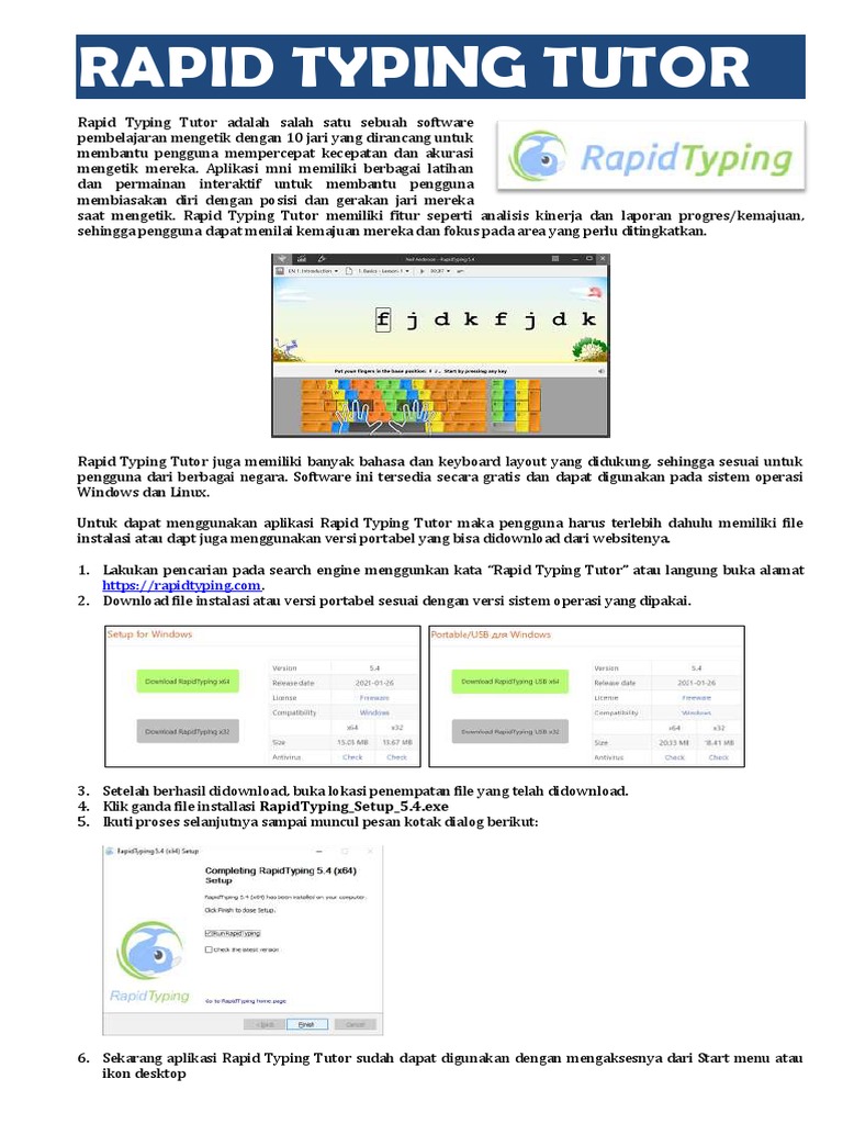 Rapid Typing Tutor | PDF | Komputer