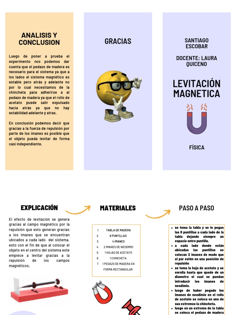 Levitación Magnetica | PDF | Imán | Magnetismo