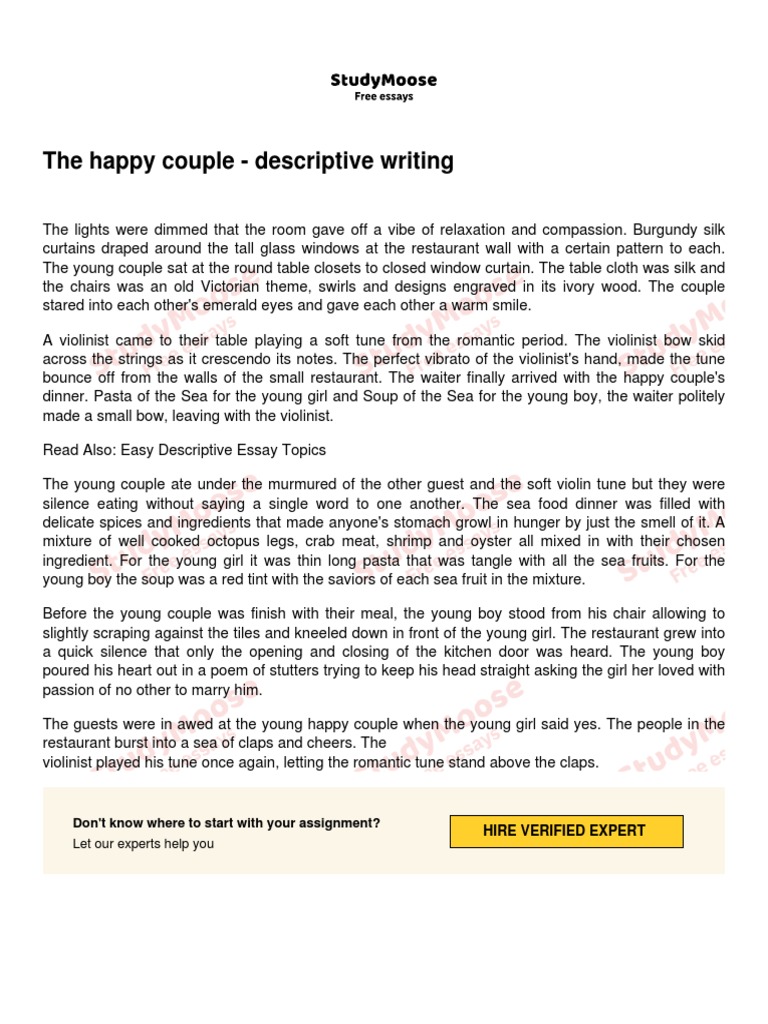 The_happy_couple_-_descriptive_writing | PDF