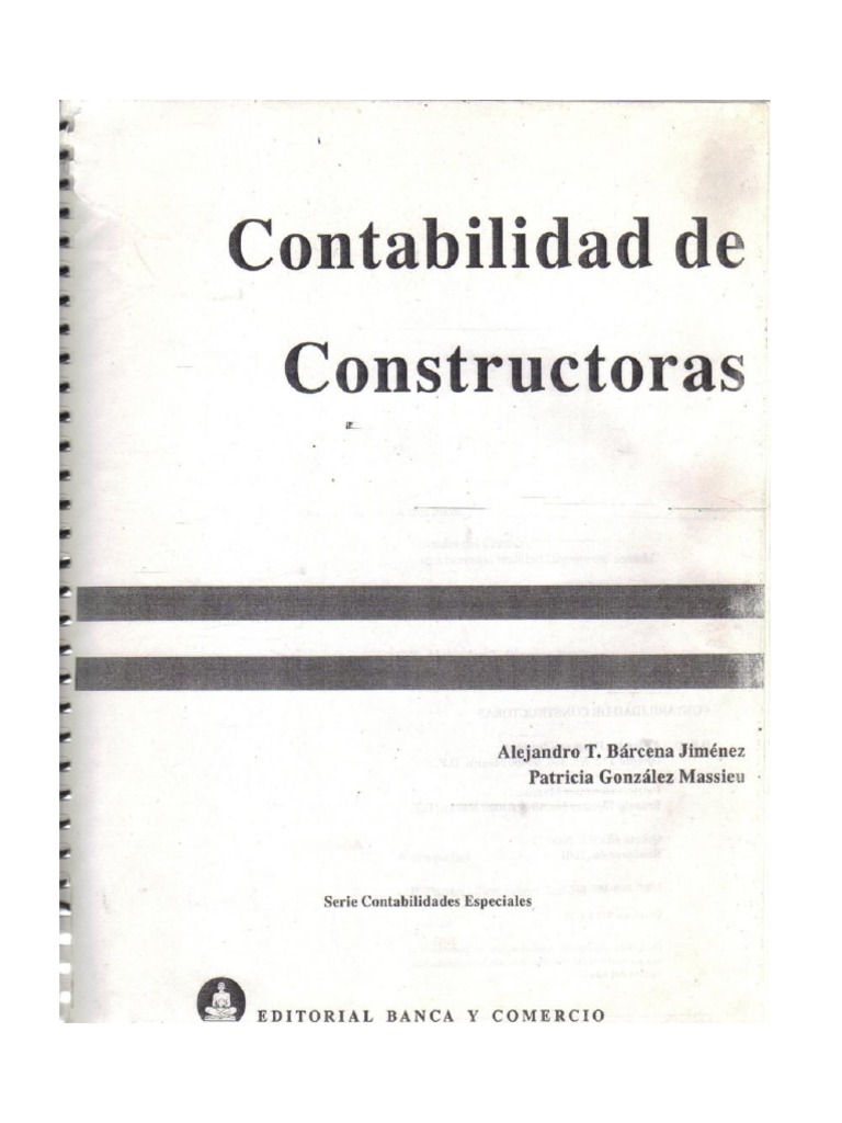 Libro de La Materia Contabilidad de Constructoras | PDF