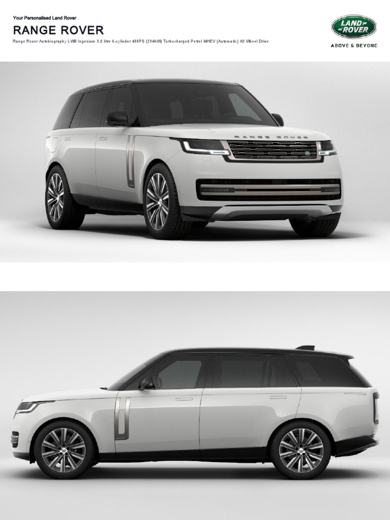 LR Range Rover LWB Autobiography | PDF | Fuel Economy In Automobiles ...