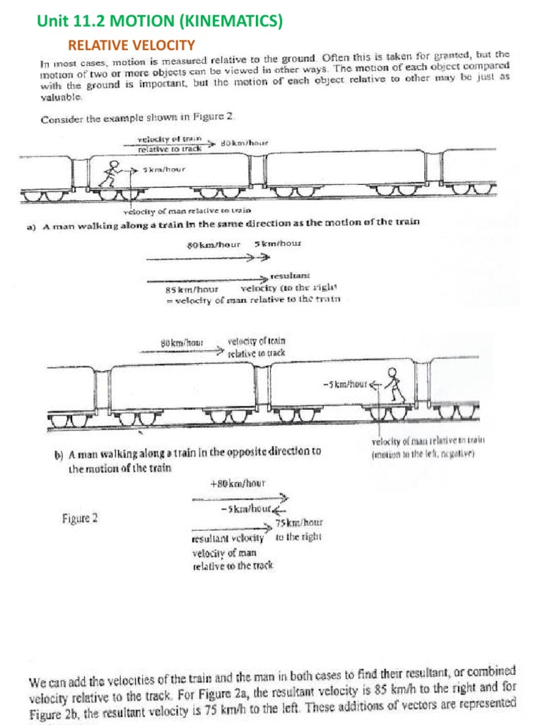 Lesson 7 - Unit 11.2 MOTION (KINEMATICS) - 124635 | PDF