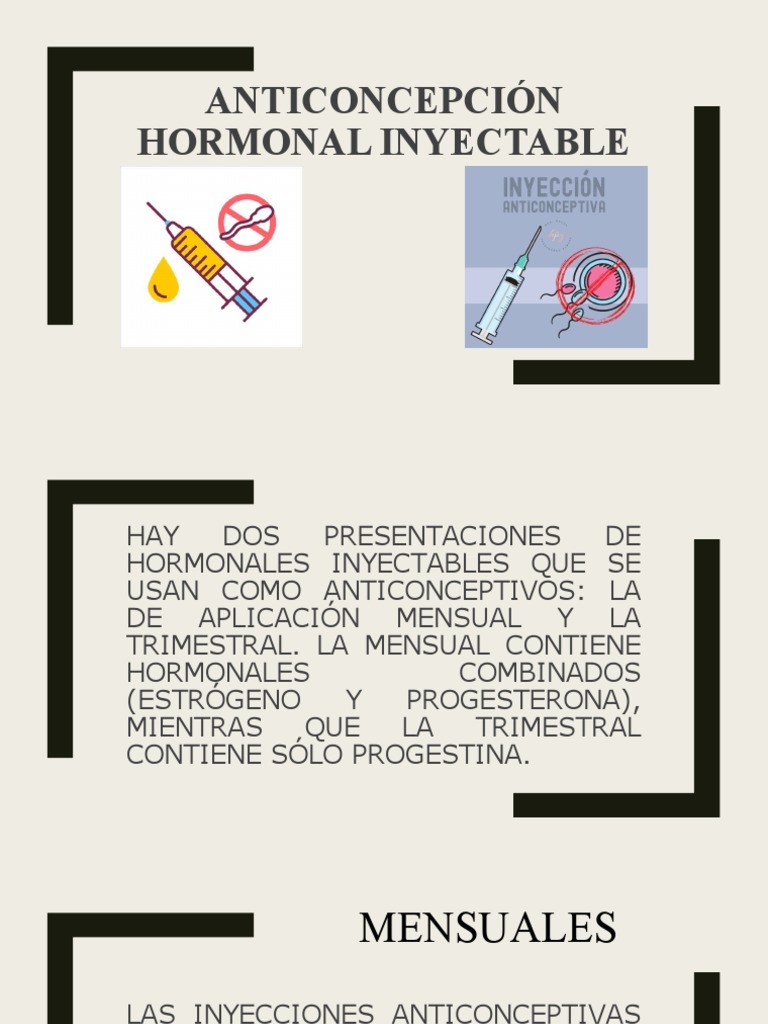 Anticoncepción Hormonal Inyectable | PDF