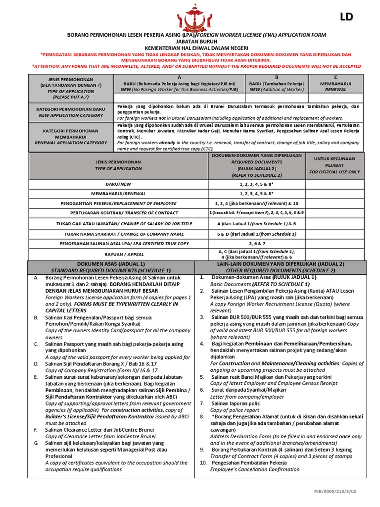 BORANG LPA - LD - Editable - v2 | PDF