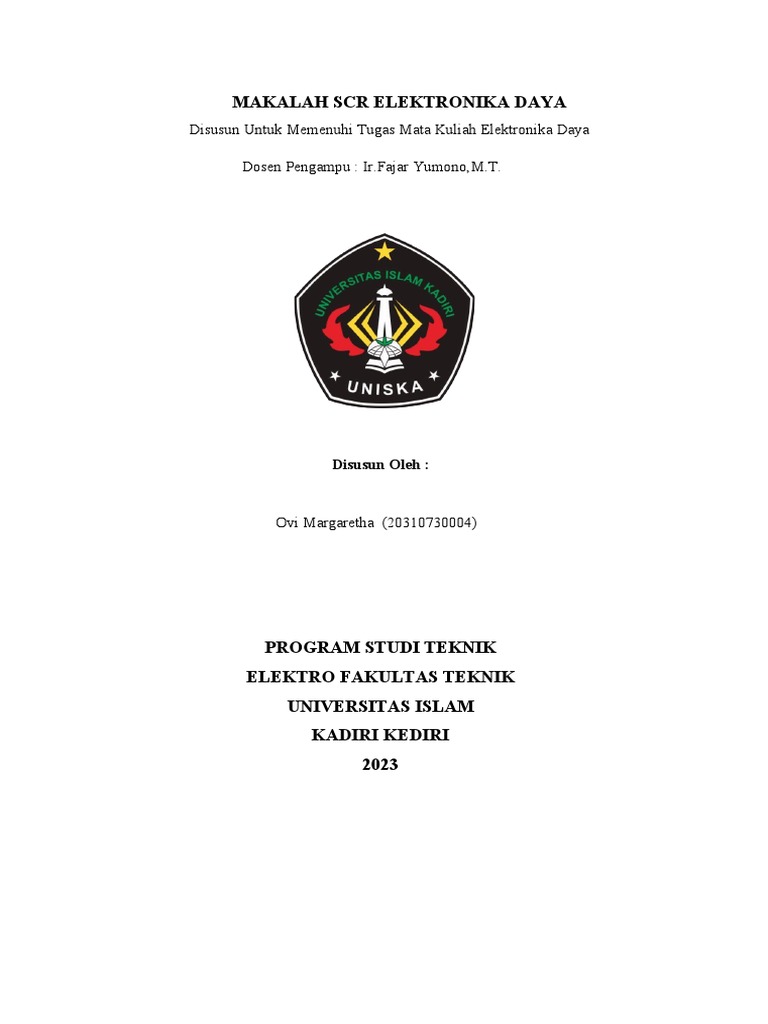 Simbol dan Fungsi SCR dalam Elektronika | PDF | Teknologi & Rekayasa ...