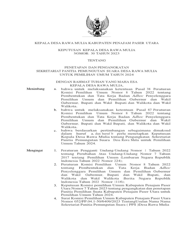 SK Sekretariat PPS | PDF