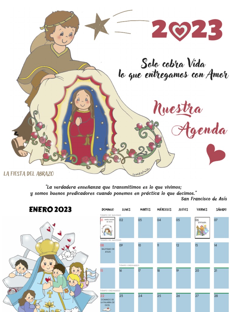 Agenda Abrazo 2023 | PDF | Prestado | Navidad