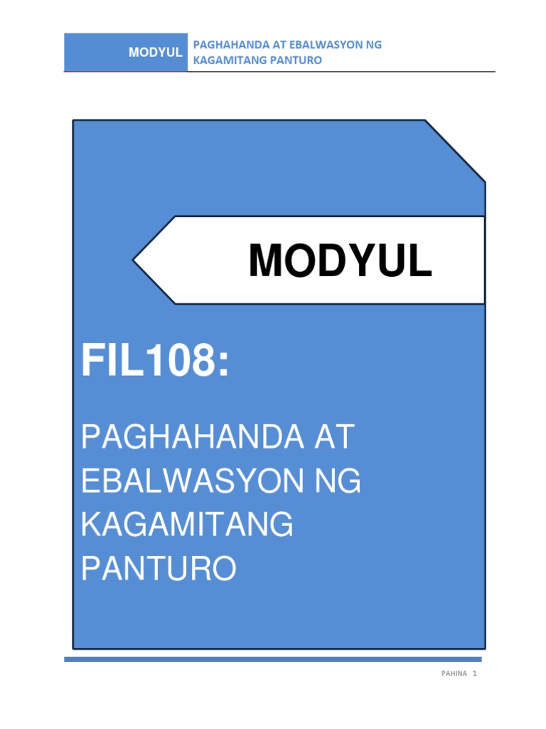 Kabanata 8 Ang Paggawa Modyul | PDF