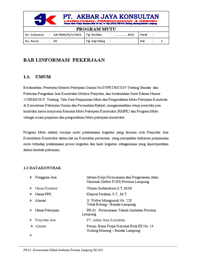 2 PROGRAM MUTU Rev | PDF