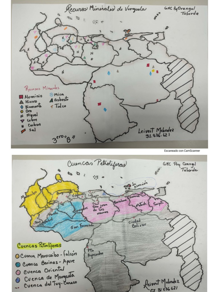 Mapa de Los Recursos Minerales de Venezuela | PDF