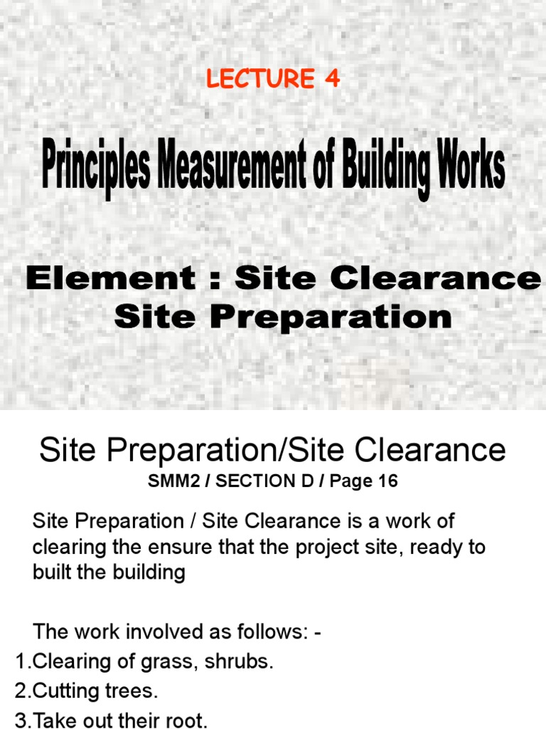 Site Preparation and Tree Clearance Guide | PDF | Trees | Botany