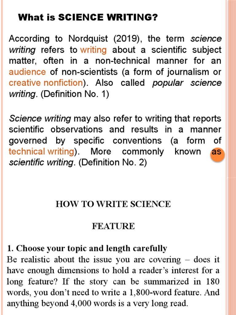 Science Feature | PDF | Evidence | Science