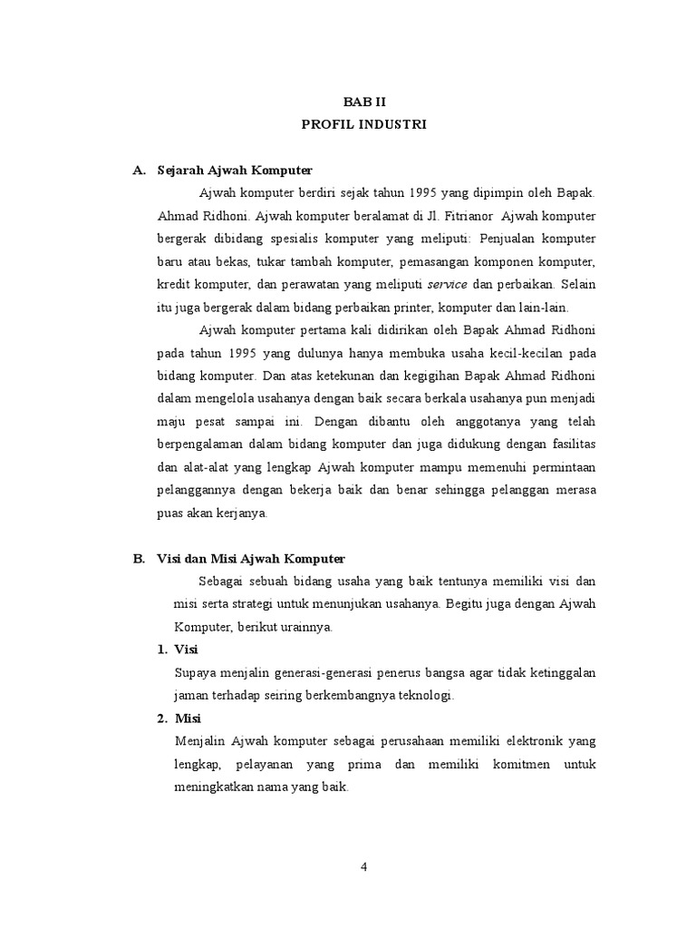 Bab Ii Rifki Oke | PDF | Bisnis | Komputer