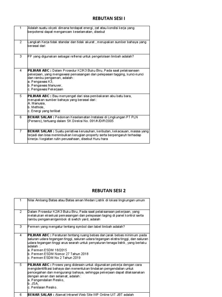 Soal Rebutan | PDF