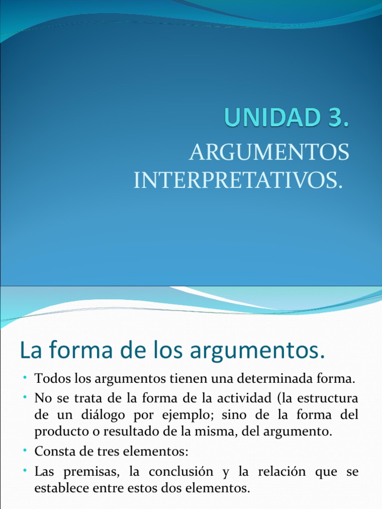 Argumentos Interpretativos | PDF | Argumento | Moralidad