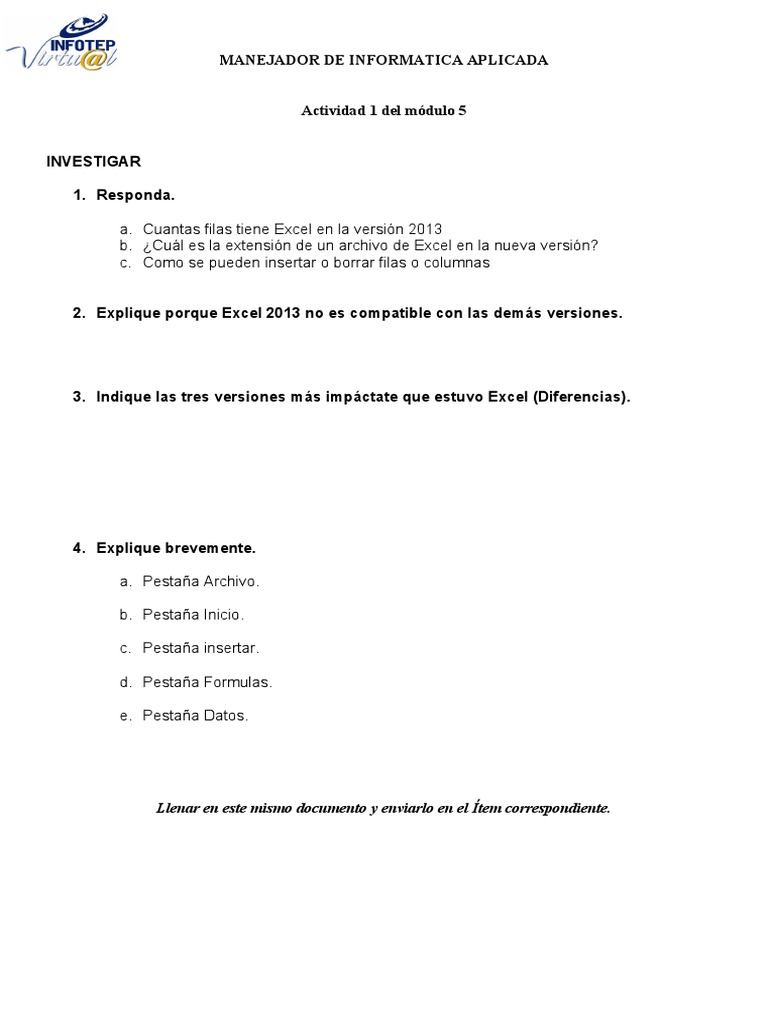 Actividad 1 Del Modulo 5. | PDF