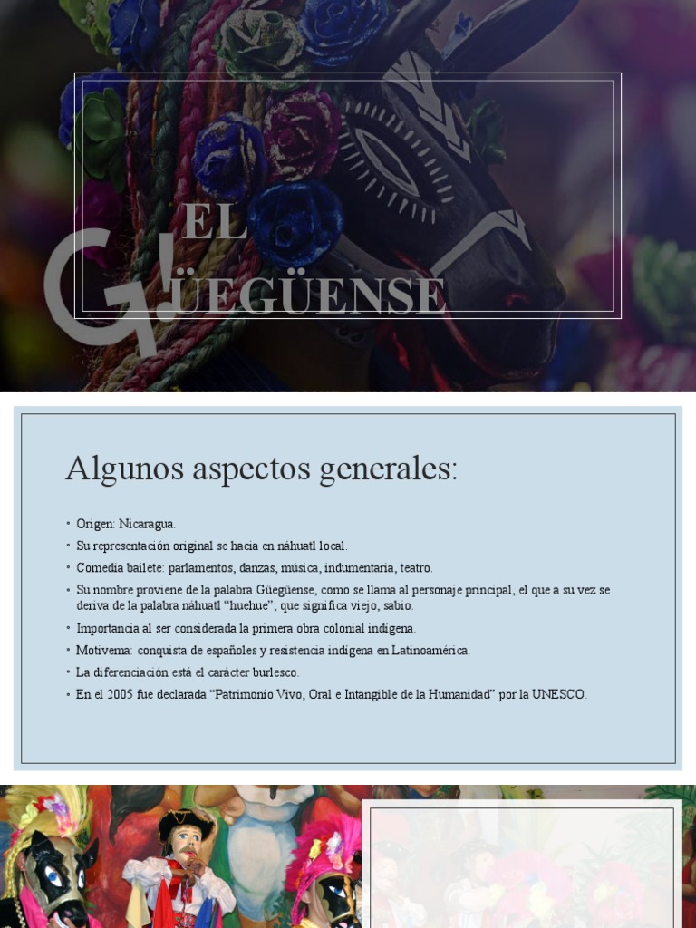 El Güegüense: Comedia Mestiza Nicaragüense | PDF | Nicaragua ...