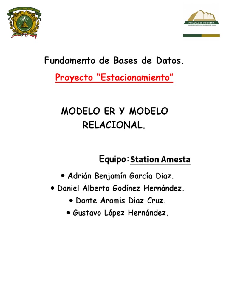 Modelo ER y Modelo Relacional-1 | PDF