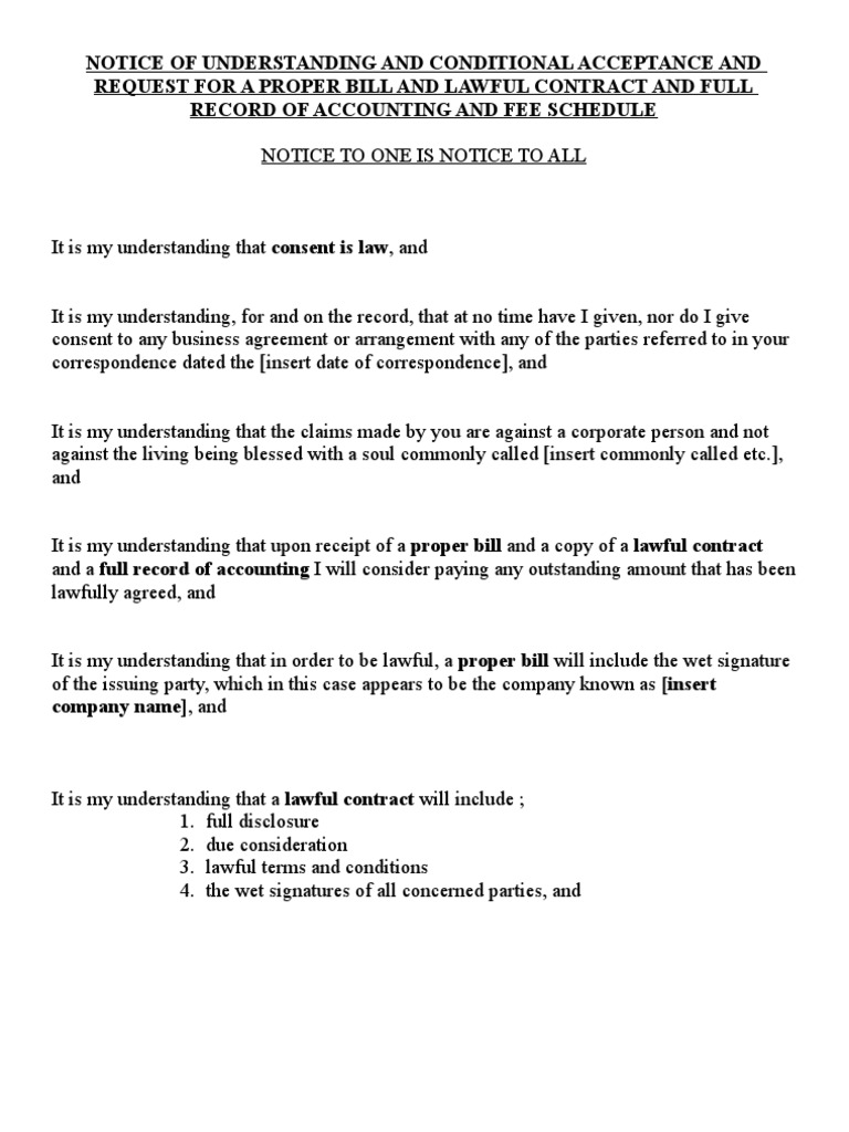 Conditional Acceptance | PDF | Business Law | Virtue