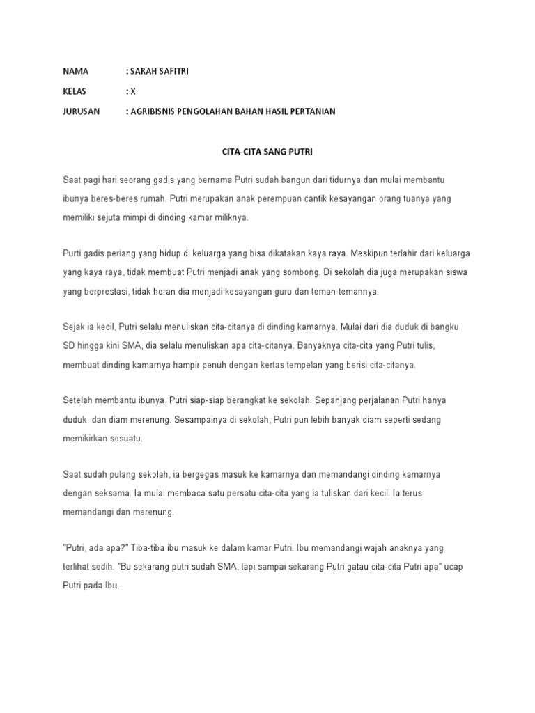 Sarah Safitri X Aphp 1 | PDF