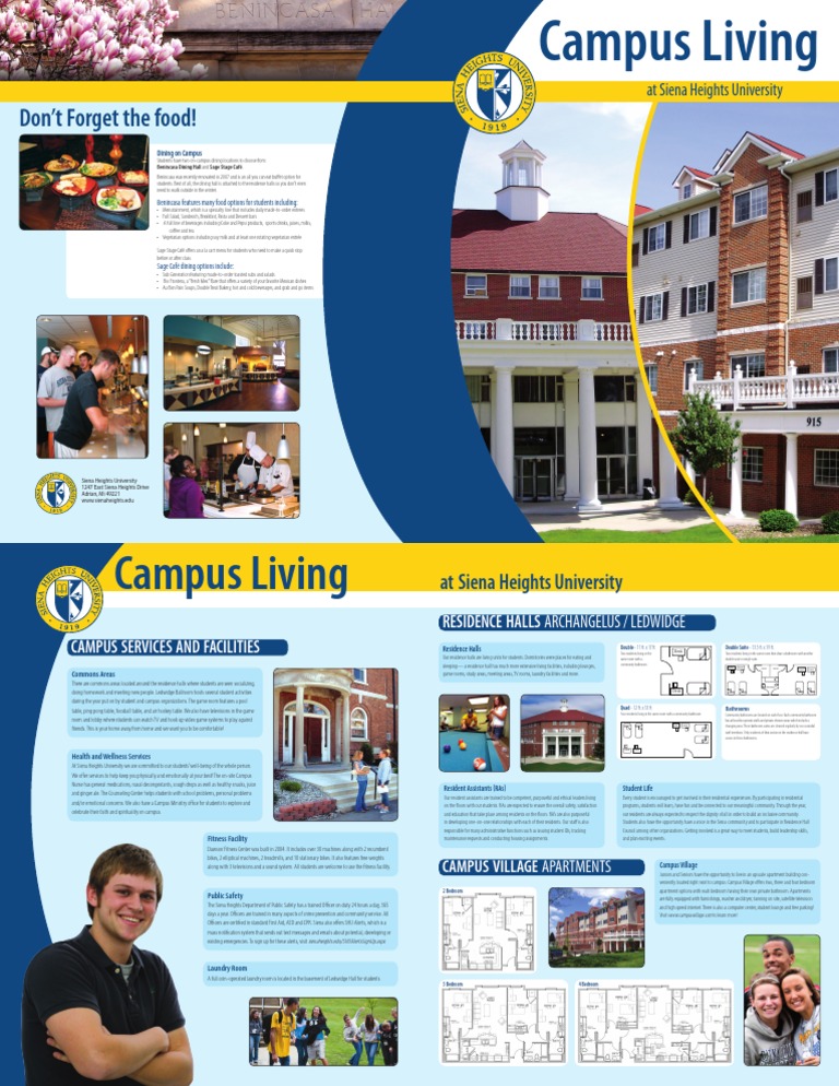 Residence Hall Brochure | PDF | Dormitory | Coffeehouse