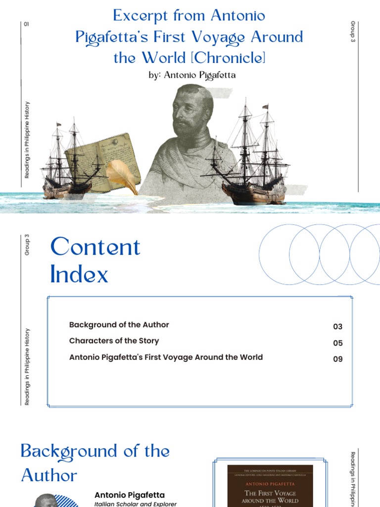 Excerpt From Antonio Pigafetta's First Voyage Around The World ...