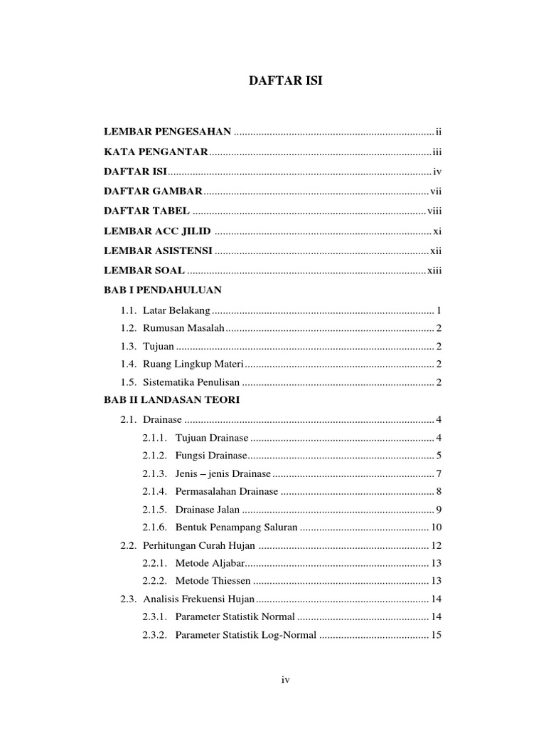Daftar Isi Gambar Tabel | PDF