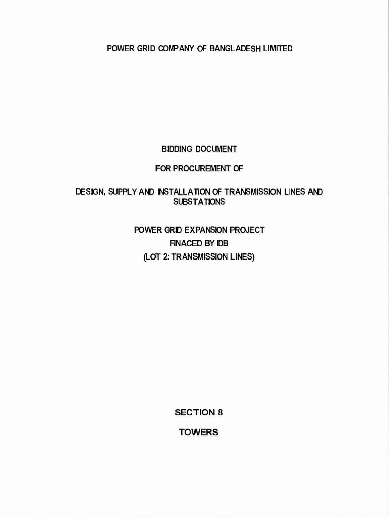 Towers PGCB | PDF | Electric Power Transmission | Insulator (Electricity)