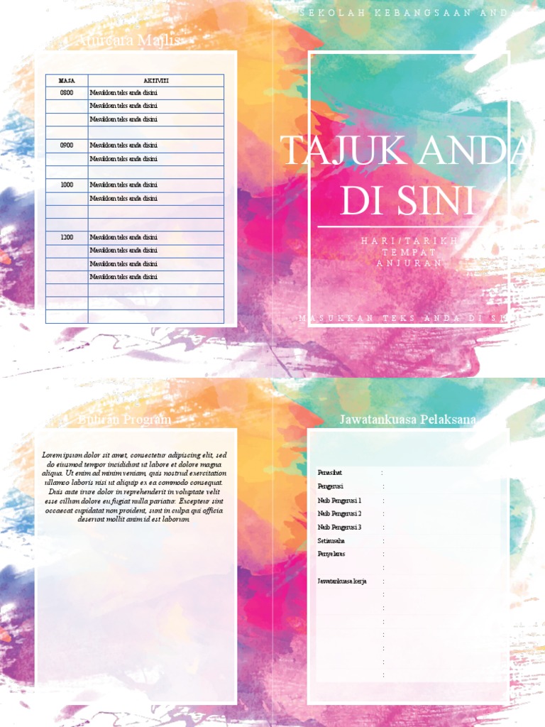 Buku Program Tema Warna Warni | PDF