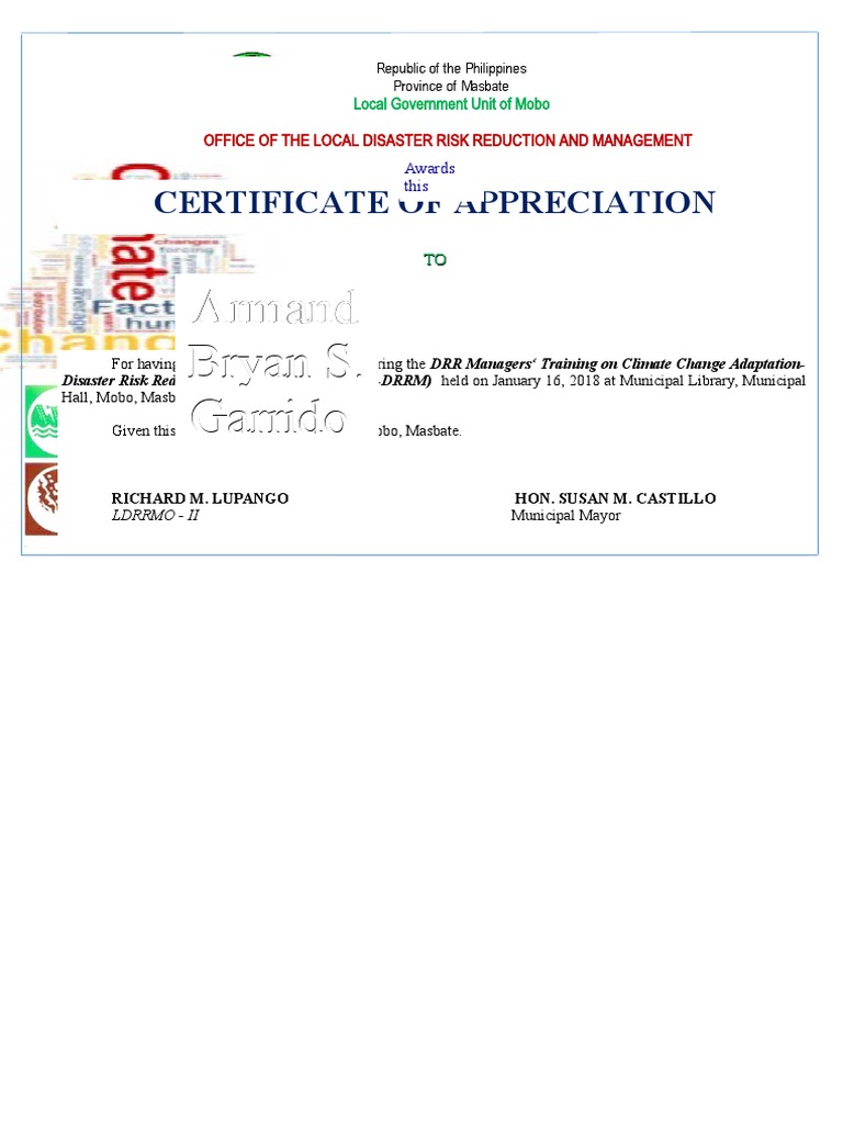 Cetification of Resource Person | PDF