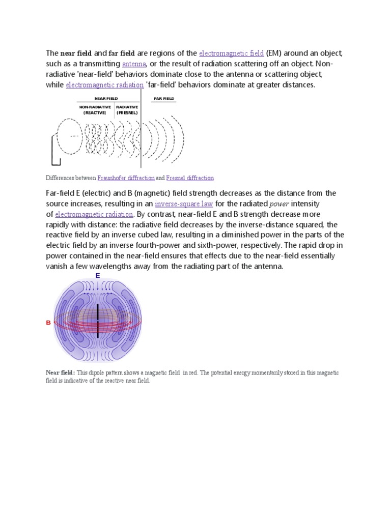 Understanding Far and Near Field Regions | PDF | Electromagnetic ...