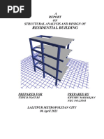 Structural Design Report of Residential Building | PDF | Structural ...