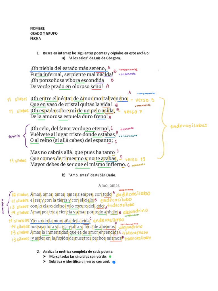 Métrica Poesía-23 | PDF