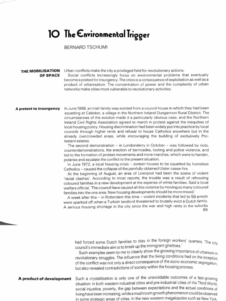 2 Tschumi - The Environmental Trigger | PDF