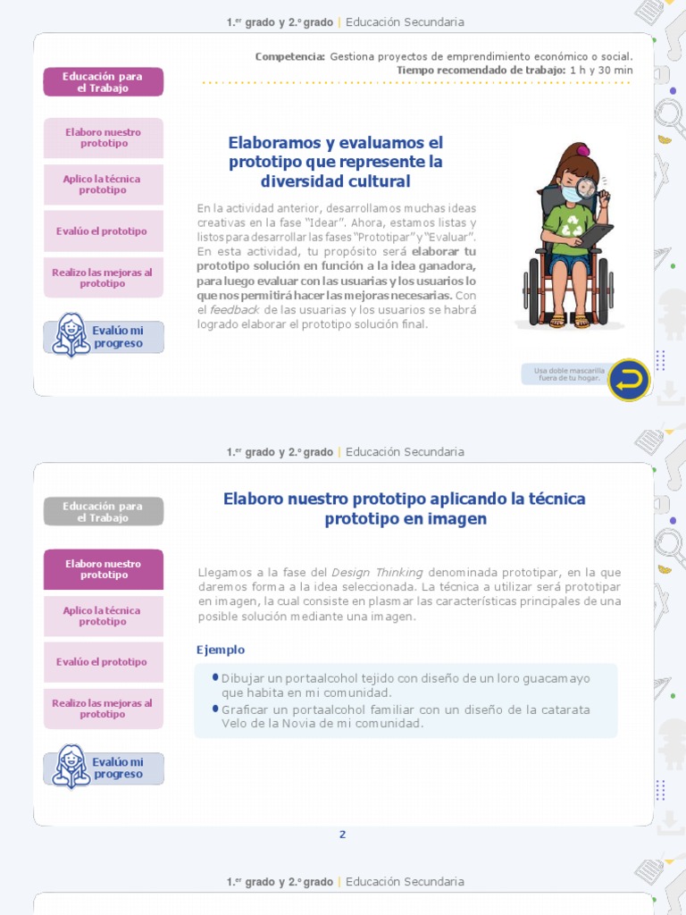 Exper1 - Activ. 4 Fases Prototipar y Evaluar | PDF | Diseño | Evaluación