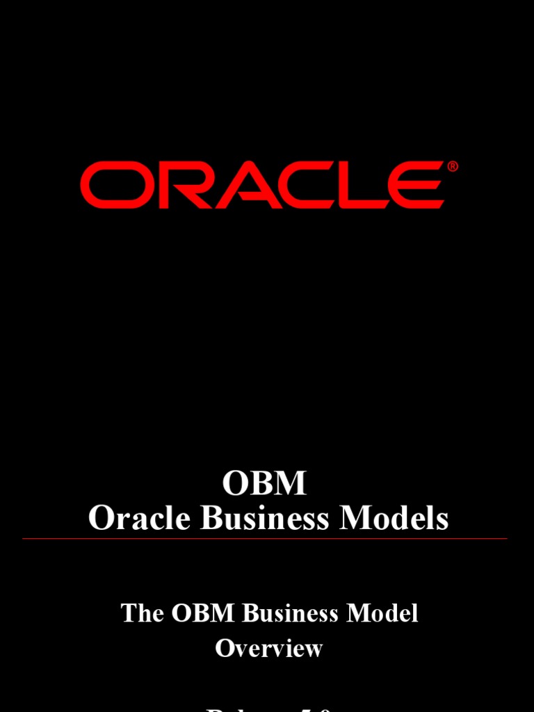 Oracle Business Model Overview | PDF | Procurement | Business Process