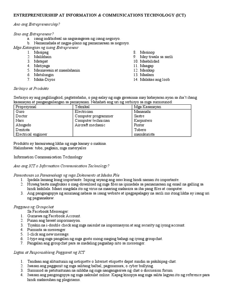 ICT-5 Reviewer | PDF