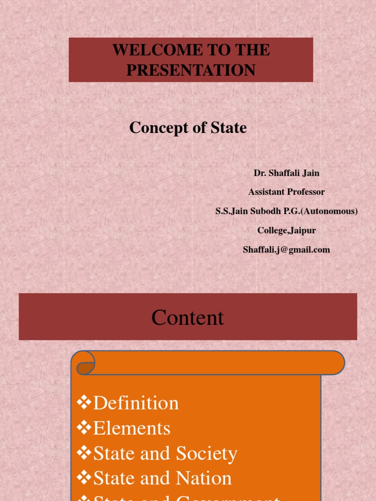 Understanding the Concept of State | PDF | Politics