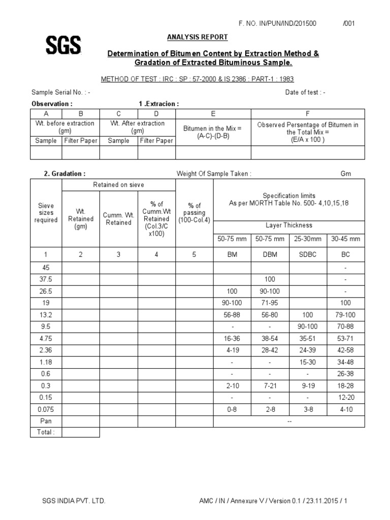 Blank Format Extraction and Gradation | PDF | Physical Sciences | Materials