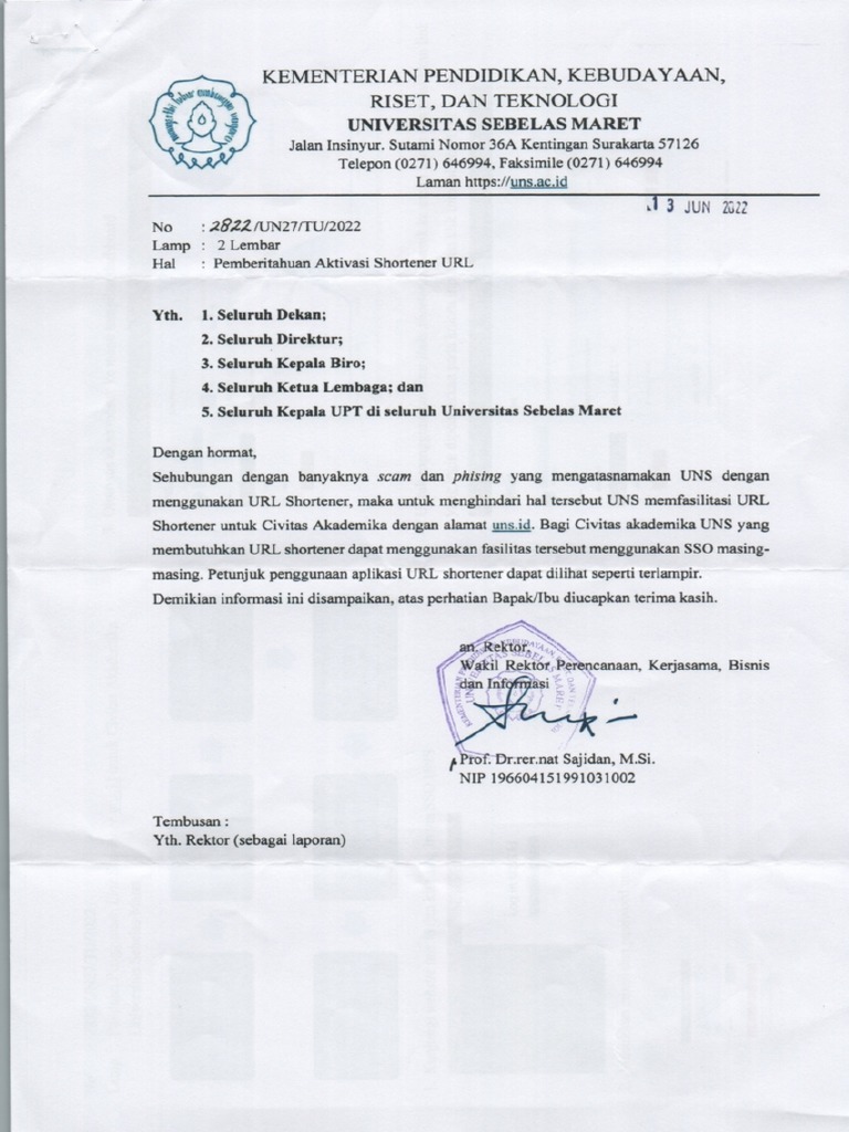 Aktivasi Shortener URL | PDF Aktivasi Shortener URL | PDF