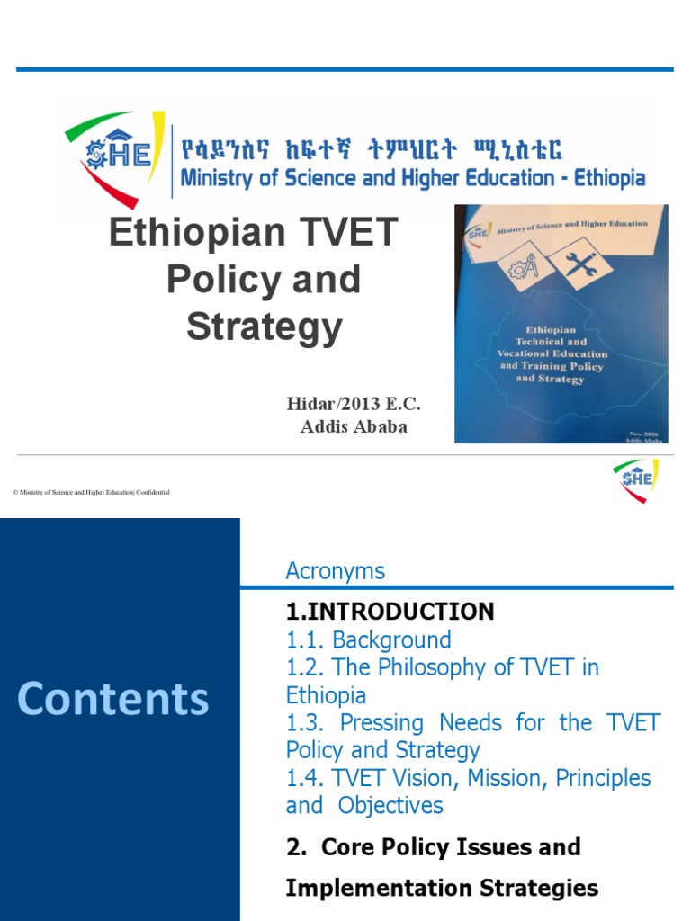 TVET Policy & Strategy PPT New | PDF