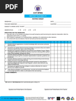 (Appendix C-04) COT-RPMS Rating Sheet For T I-III For SY 2024-2025 PDF ...