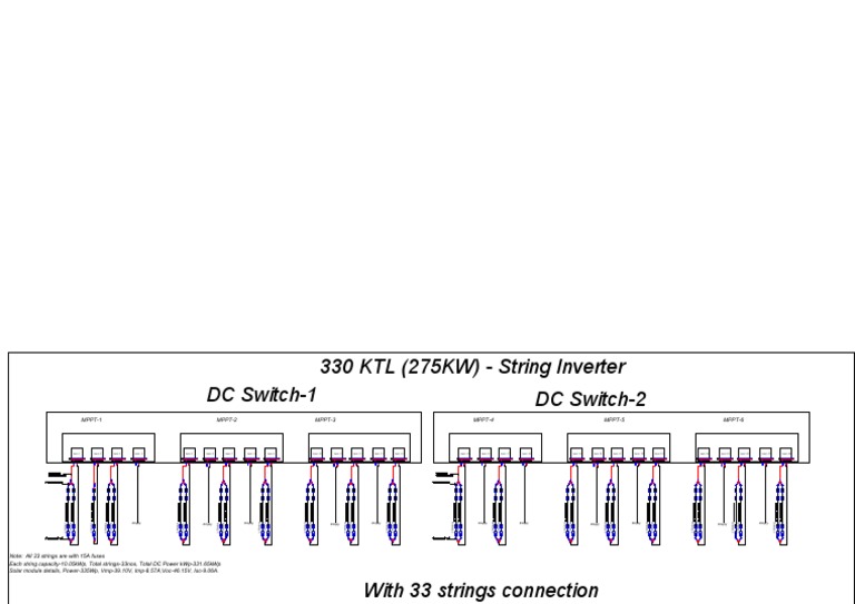 33 Strings With Y Connector SLD Ref | PDF | Power Engineering | Energy ...